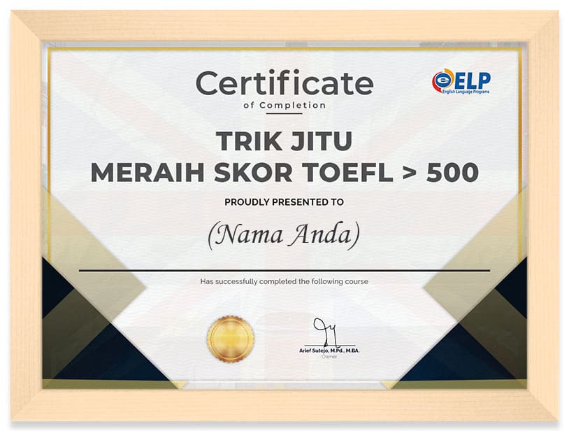 Trik Jitu Meraih Skor TOEFL > 500 | Arkademi
